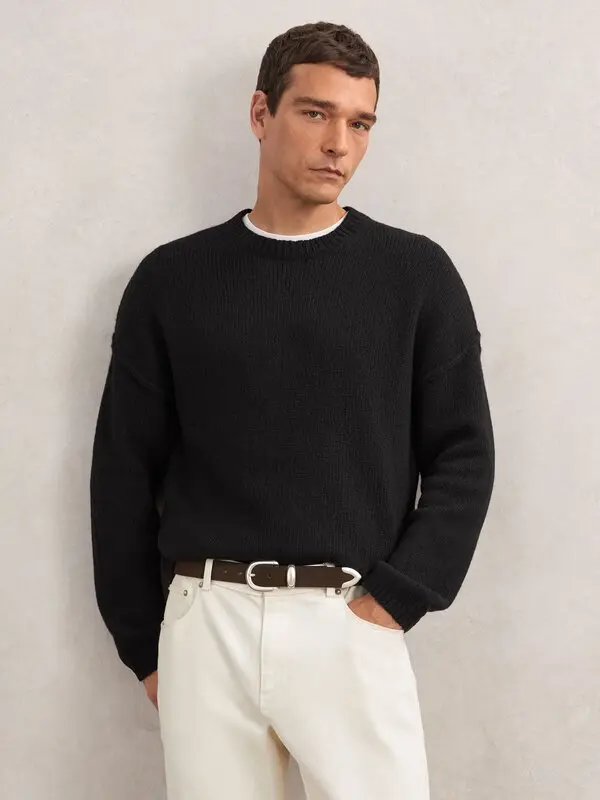 REISS Randal Wool-blend Relaxed Jumper