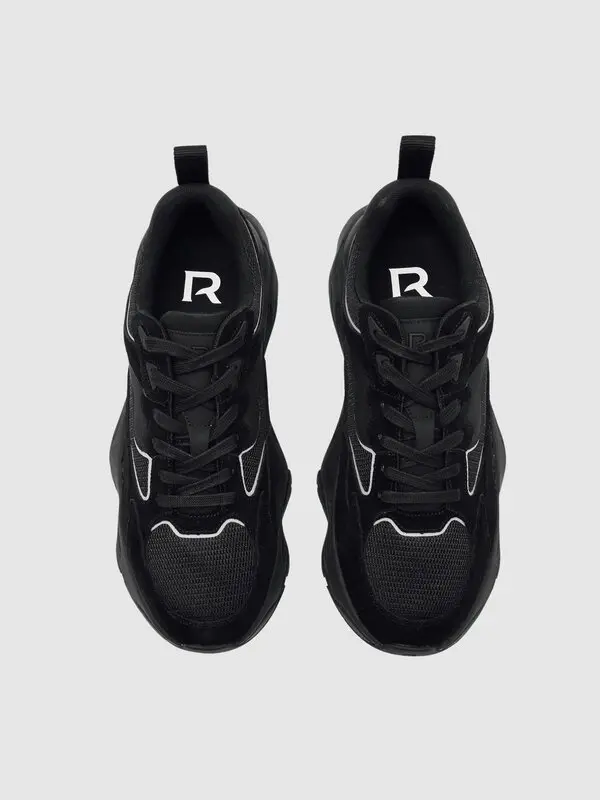REISS Io Chunky-sole Panelled Runner Trainers
