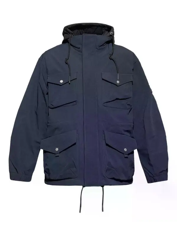 Moose Knuckles Pocket Hooded Jacket - Blue