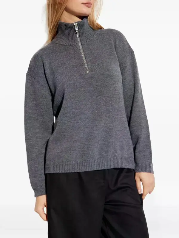 RETHINKIT STUDIOS Oslo Zip-up Funnel-neck Sweater