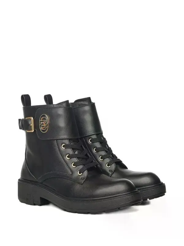 Liu Jo Buckle Logo Plaque Boots