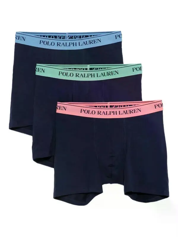 Polo Ralph Lauren Logo-waistband Boxers - Blue