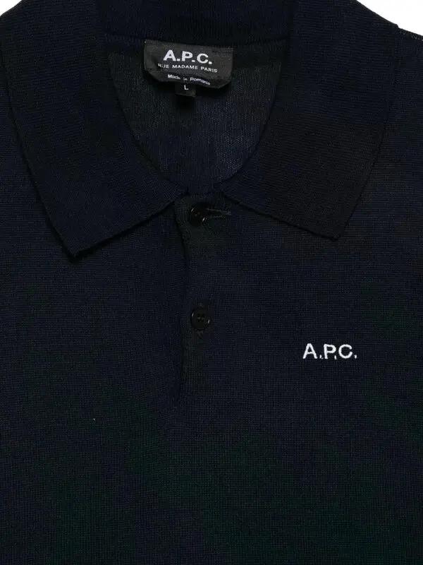 A.p.c. Long Sleeves Polo Shirt