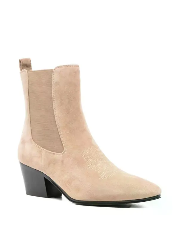 TWINSET Suede Chelsea Boots