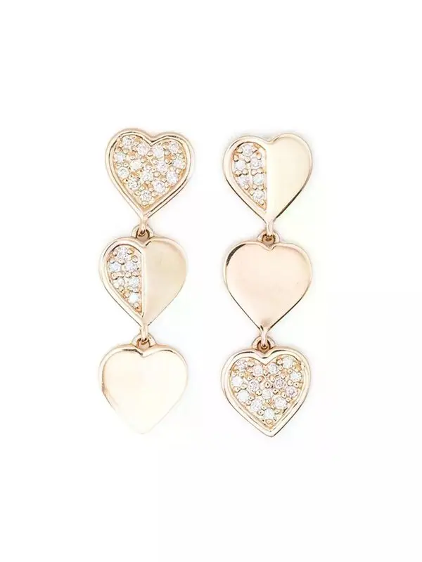 SYDNEY EVAN 14k Gold Heart Earrings - Yellow