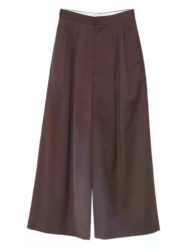 ISABELLE BLANCHE Pleat-detail Wide Leg Trousers