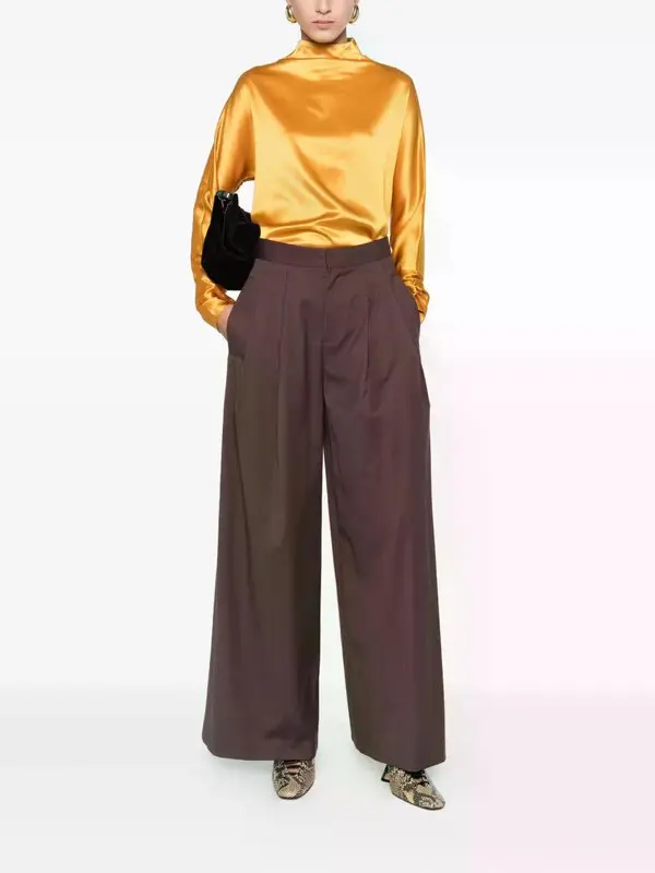 ISABELLE BLANCHE Pleat-detail Wide Leg Trousers