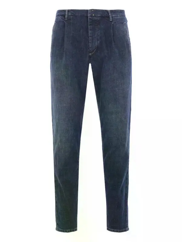 Incotex Pleated Denim Jeans