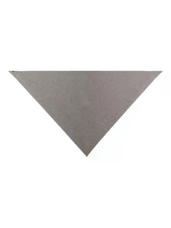 Faliero Sarti Triangular-shape Cashmere Scarf - Grey