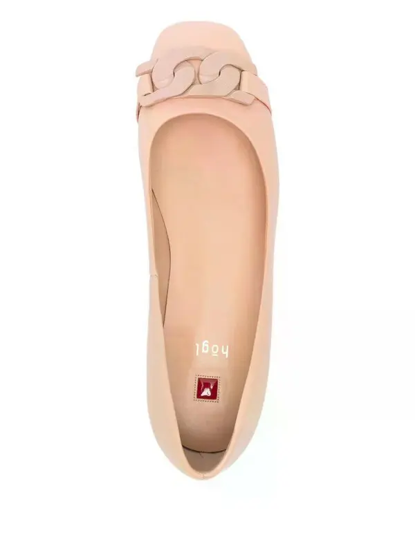 HOGL Chain-link Detail Ballet Flats