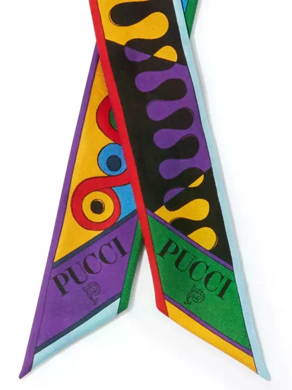 Emilio Pucci Iride Leocorno-print Silk Scarf