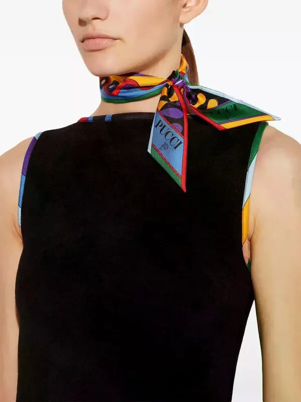 Emilio Pucci Iride Leocorno-print Silk Scarf