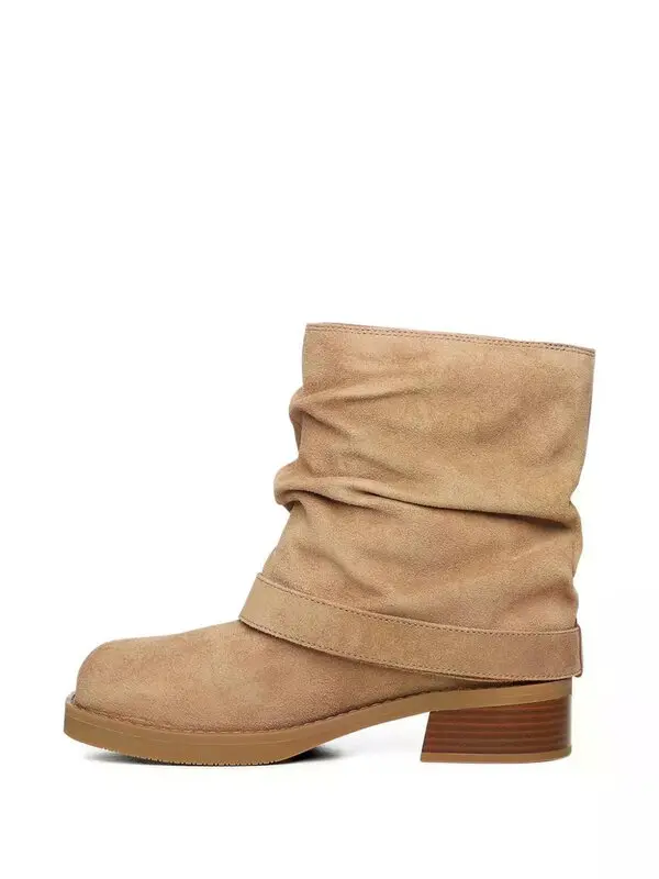 Michael Kors Buckled Biker Boots