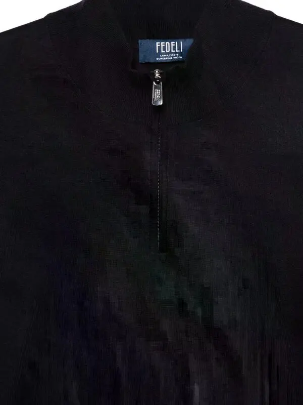 Fedeli Half-zip Top - Blue