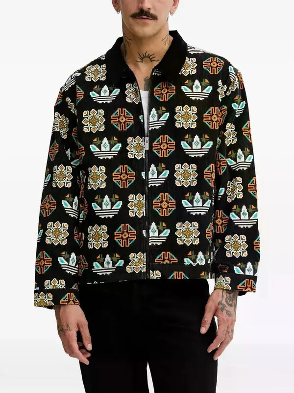 Adidas Patterned Corduroy Jacket