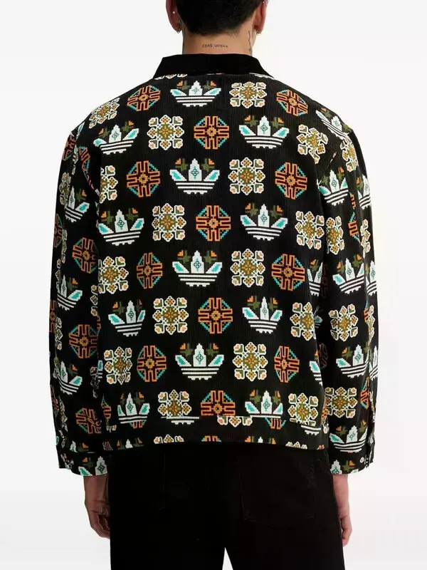 Adidas Patterned Corduroy Jacket
