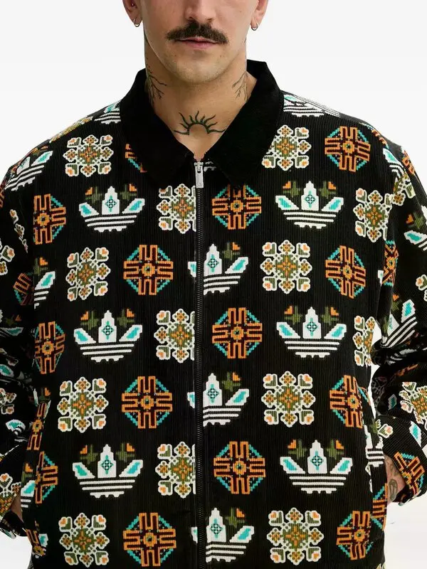 Adidas Patterned Corduroy Jacket