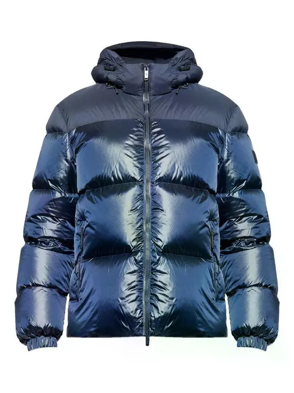 Add Hooded Puffer Jacket - Blue