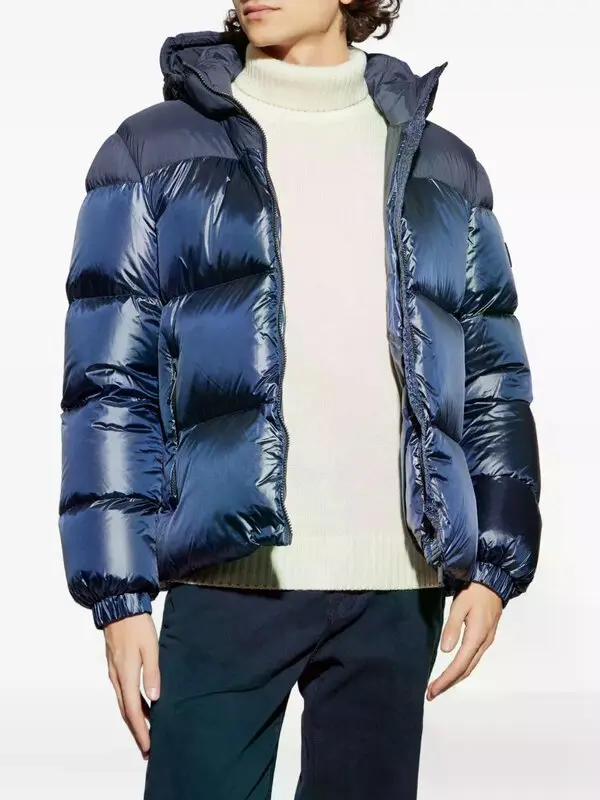 Add Hooded Puffer Jacket - Blue