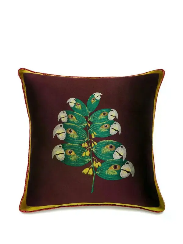 La DoubleJ X Beto Val Fantastic Creatures Parrotstem-print Cushion - Red