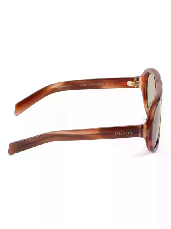 Prada Oversized Pilot Sunglasses - Brown