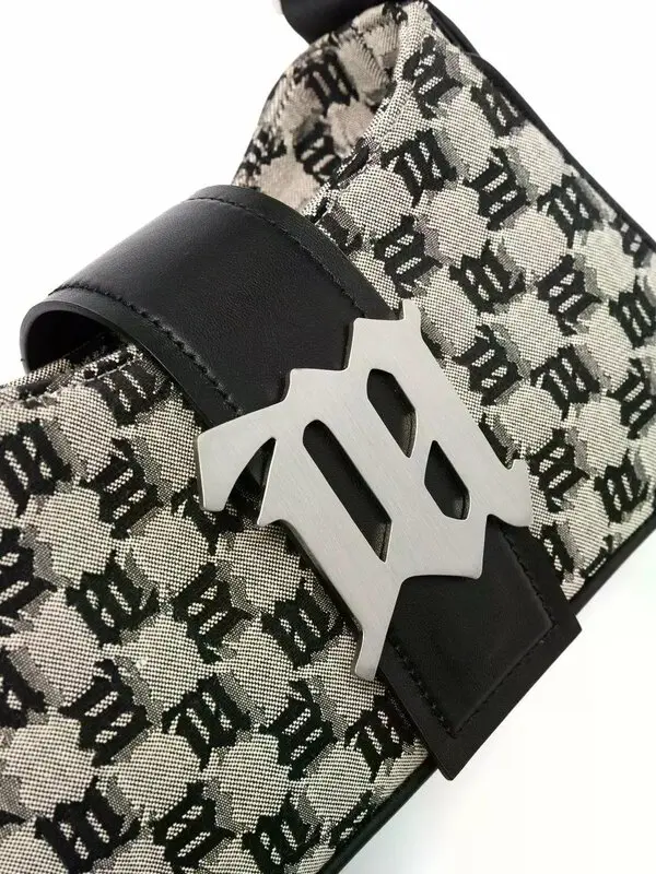 MISBHV Logo-plaque Woven Shoulder Bag - Neutrals
