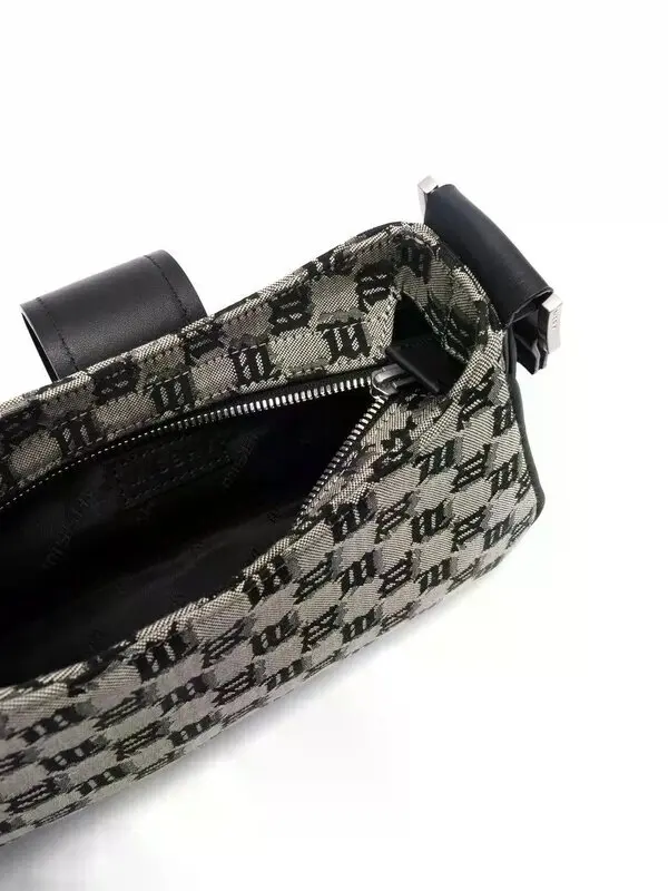 MISBHV Logo-plaque Woven Shoulder Bag - Neutrals