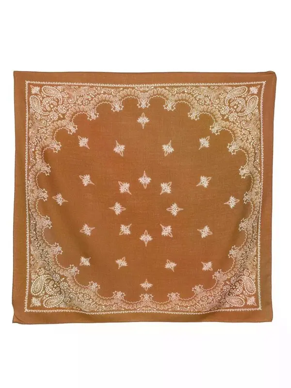Destin Patterned Scarf - Brown