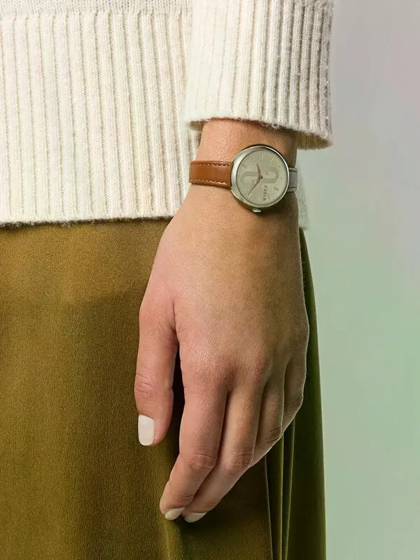 Furla Bubble Leather Strap Watch