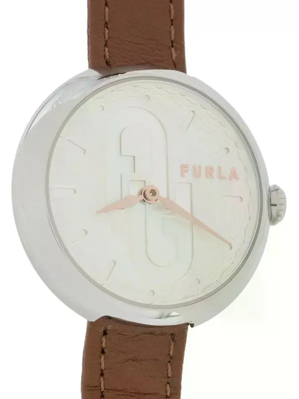 Furla Bubble Leather Strap Watch