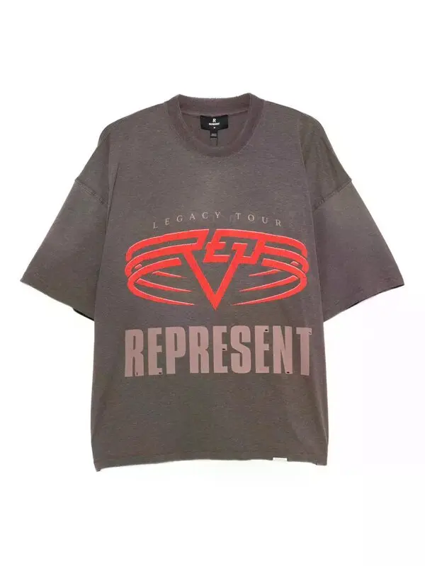 REPRESENT Logo-print T-shirt - Black