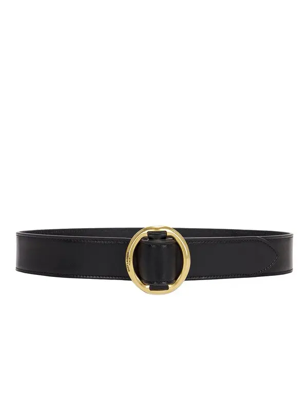 Saint Laurent Leather Belt - Black