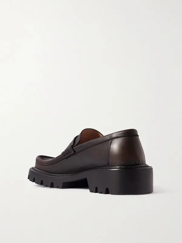 Loewe Sierra Leather Loafers