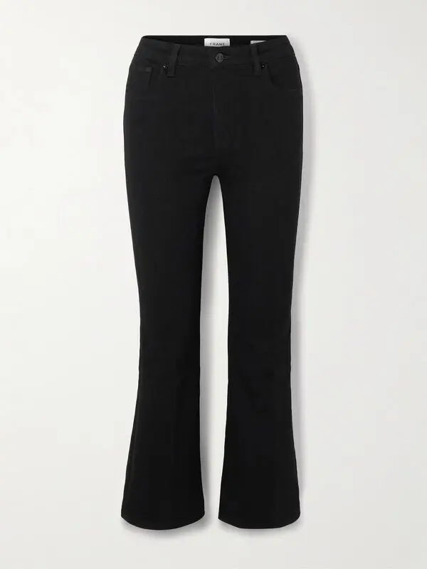 FRAME Reboot Crop High-rise Bootcut Jeans