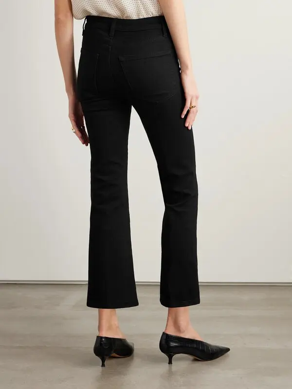 FRAME Reboot Crop High-rise Bootcut Jeans