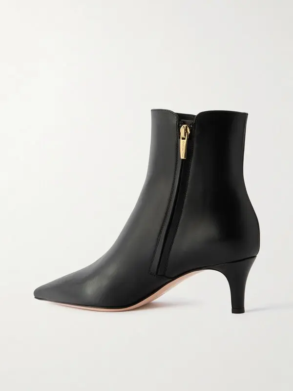 GIANVITO ROSSI Levy 55 Leather Ankle Boots