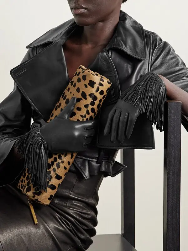 AGNELLE Lena Leather Gloves