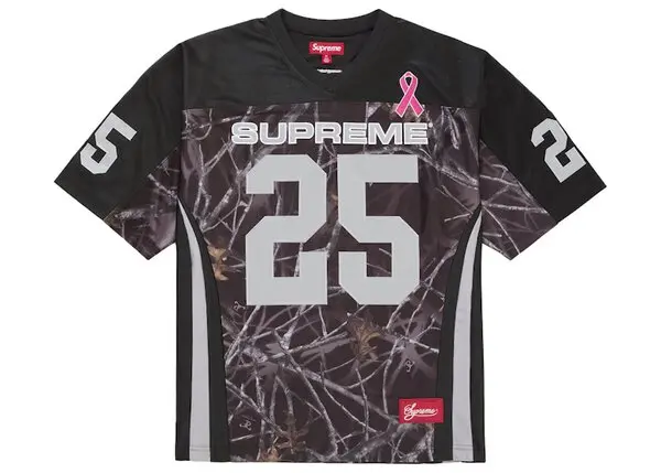 Supreme Breast Cancer Awareness Football Jersey - Black