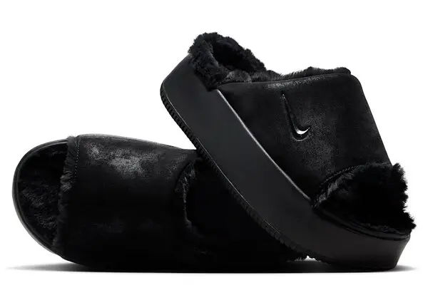 Nike Calm Elevation Fur Slides
