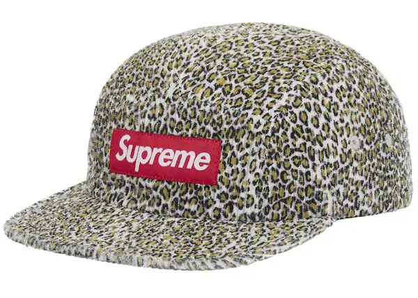 Supreme Corduroy Camp Cap - Leopard