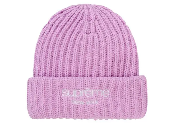 Supreme Chunky Rib Beanie - Pink