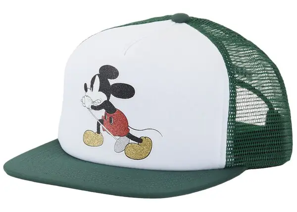 Supreme Number Ine Mickey Mesh Back 5panel - Green