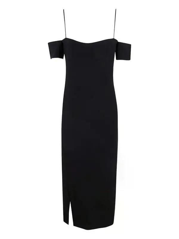 pinko dress black Black Cardi Maxi Dress – BLANK