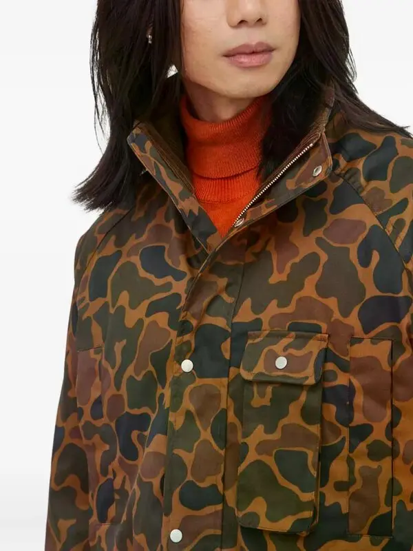 LES DEUX Camouflage Pattern Padded Coat