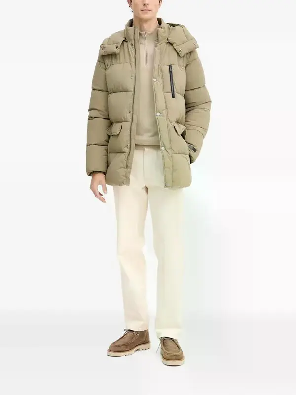 TRUSSARDI Hooded Puffer Coat - Neutrals