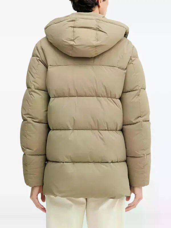 TRUSSARDI Hooded Puffer Coat - Neutrals