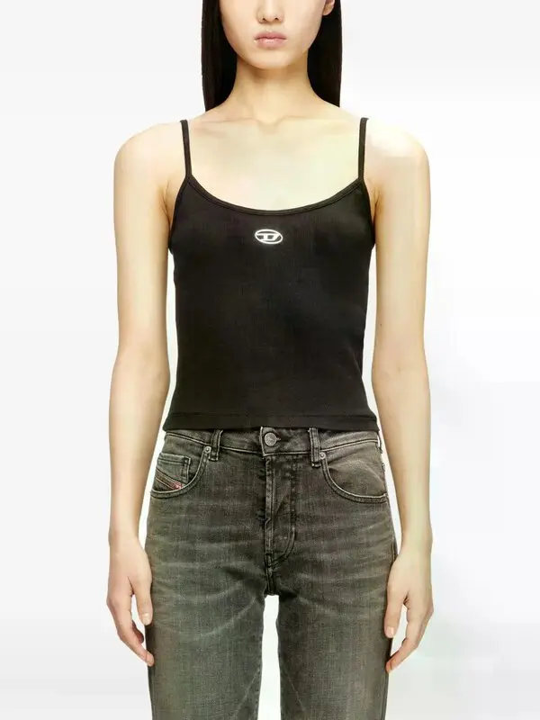 DIESEL® Logo-detail Tank Top - Black