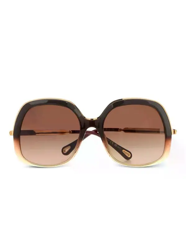Chloé Square-frame Sunglasses - Brown