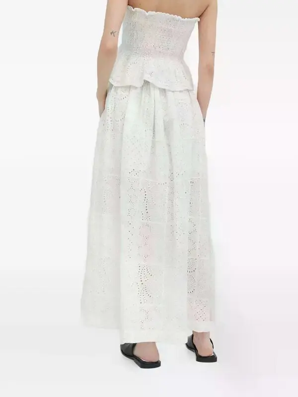 HERSKIND Eyelet-slit Maxi Skirt