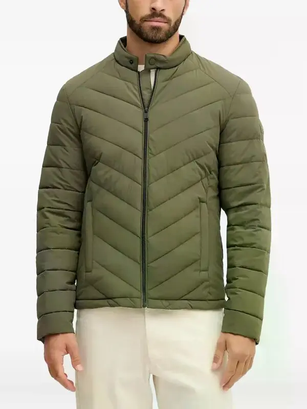 Guess Chevron Padded Zip-up Jacket